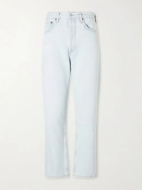 AGOLDE 90's Crop' Mid-rise Straight-leg Organic Jeans