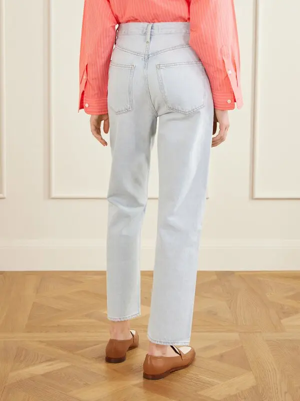 AGOLDE 90's Crop' Mid-rise Straight-leg Organic Jeans