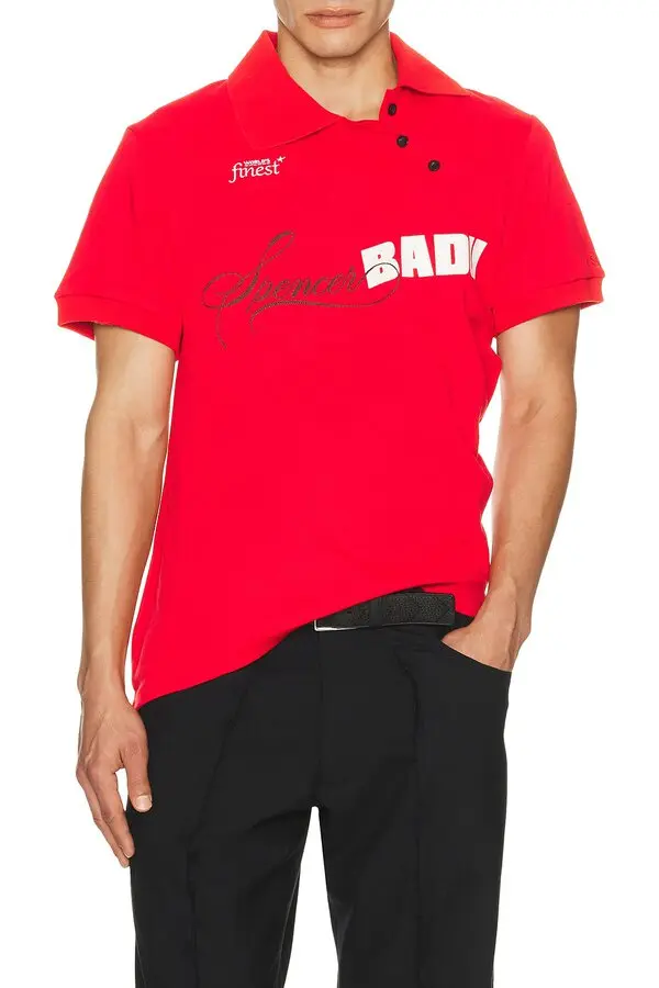 SPENCER BADU Twisted Polo Jersey