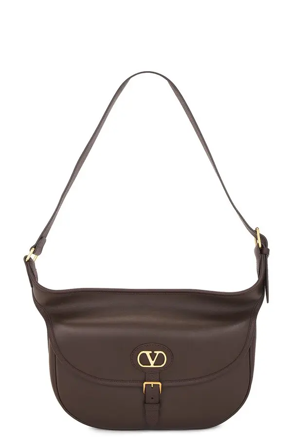 Valentino Garavani Leather Belt Bag - Oak Brown