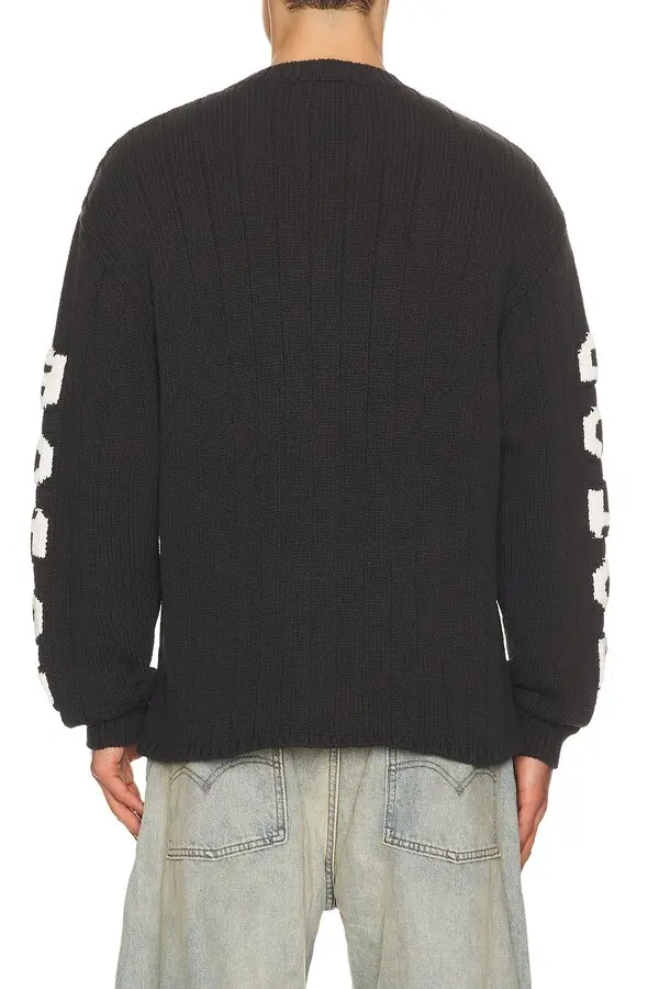 RICE NINE TEN Knitted Racing Sweater