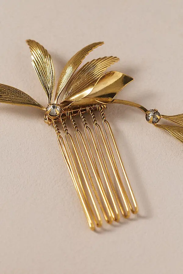 TWIGS & HONEY Gilded Grecian Hair Pins, Set Of 3