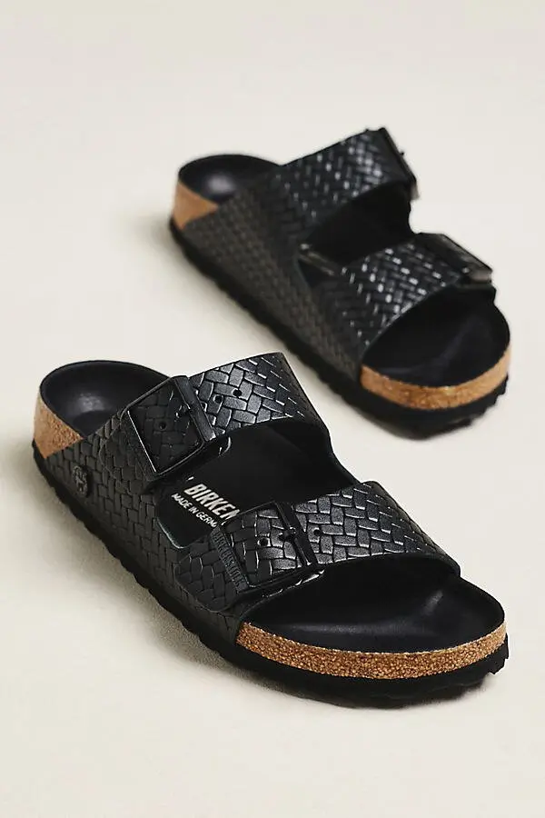 BIRKENSTOCK Arizona Woven Sandals - Black