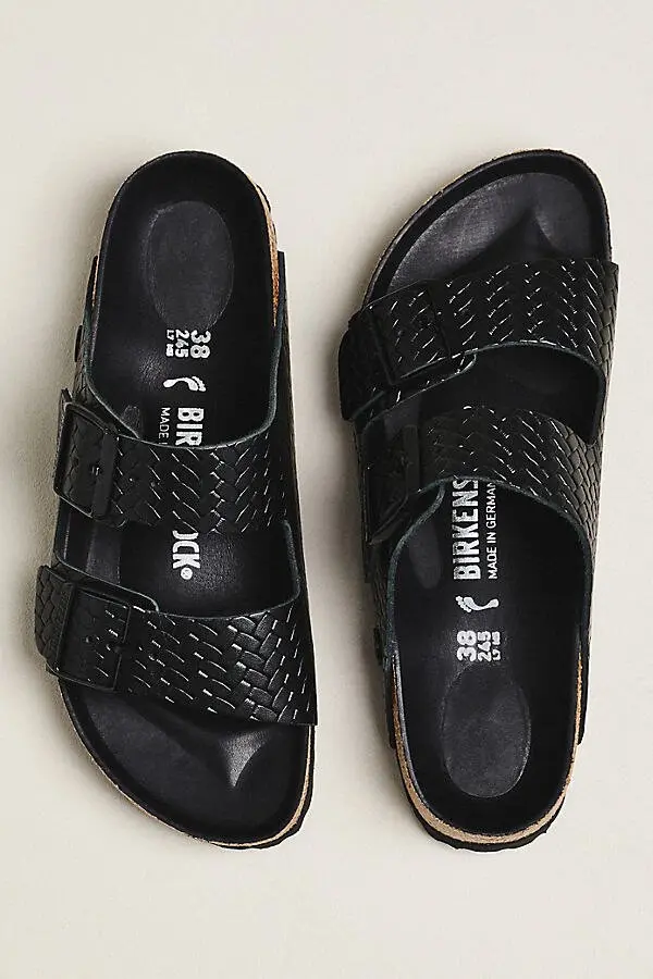 BIRKENSTOCK Arizona Woven Sandals - Black
