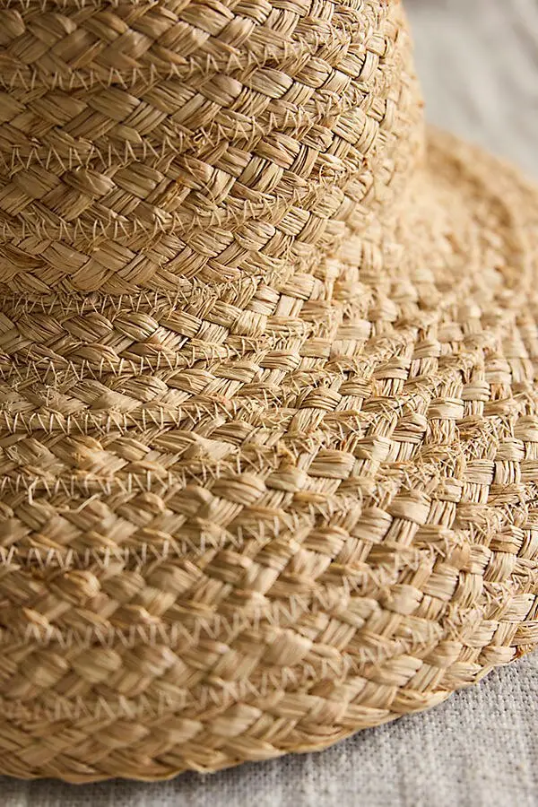 TERRAIN Woven Raffia Bell Hat