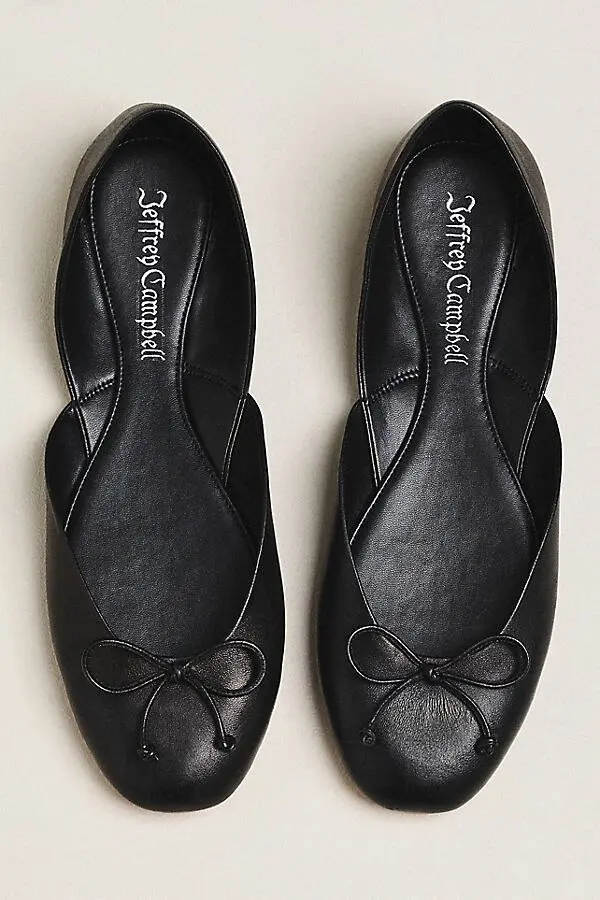 Jeffrey Campbell Perky Ballet Flats - Black