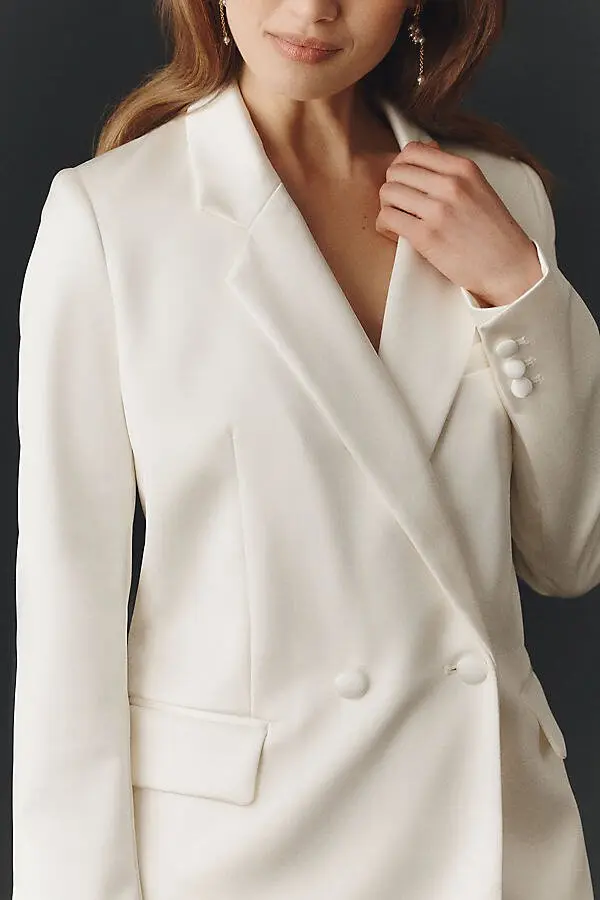 Bhldn Satin Oversized Blazer Jacket