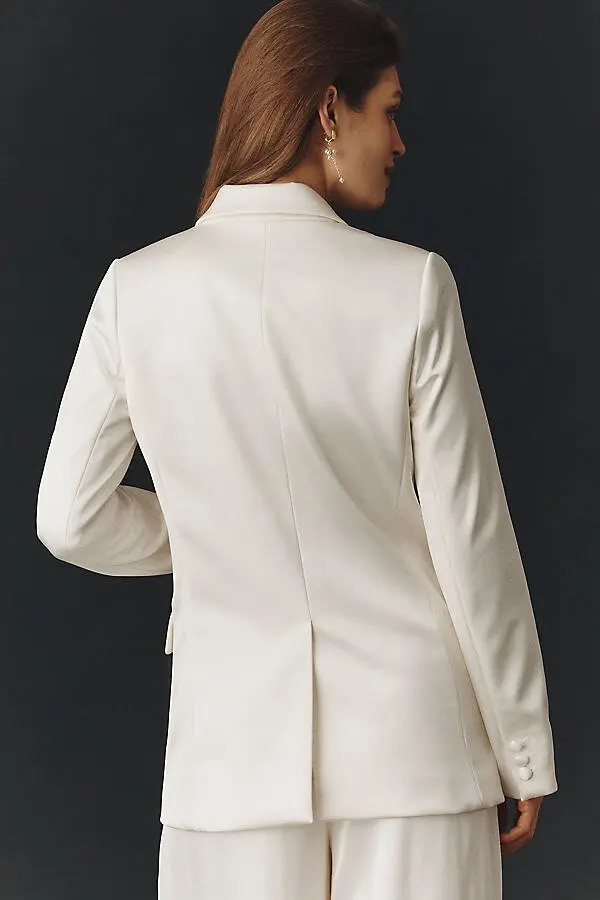 Bhldn Satin Oversized Blazer Jacket