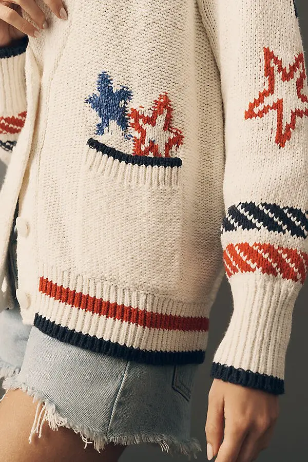 Maeve Sailboat Cardigan - Ivory