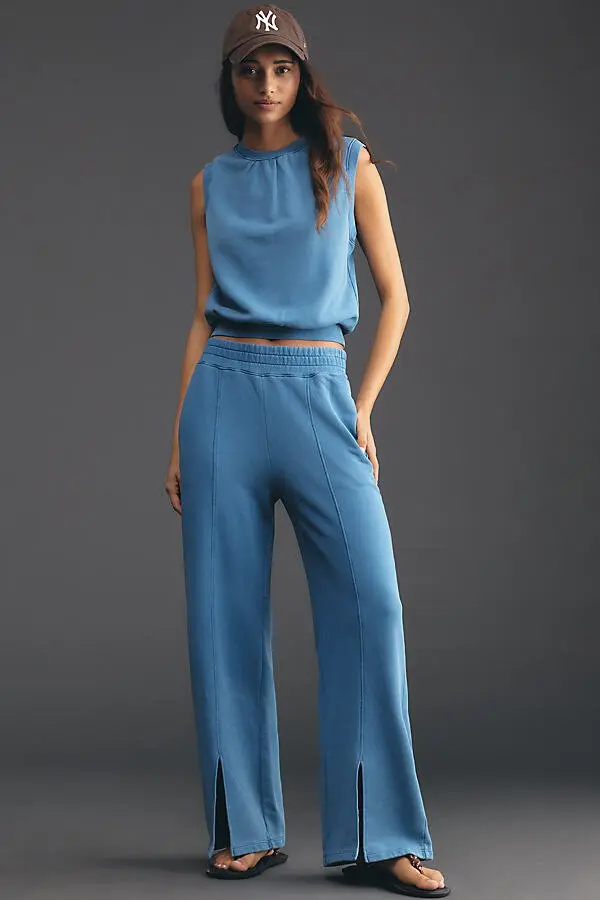 NATION LOS ANGELES Lincoln Knit Wide Leg Pants