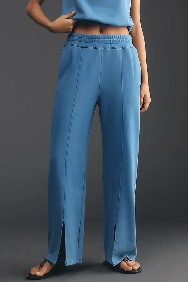 NATION LOS ANGELES Lincoln Knit Wide Leg Pants