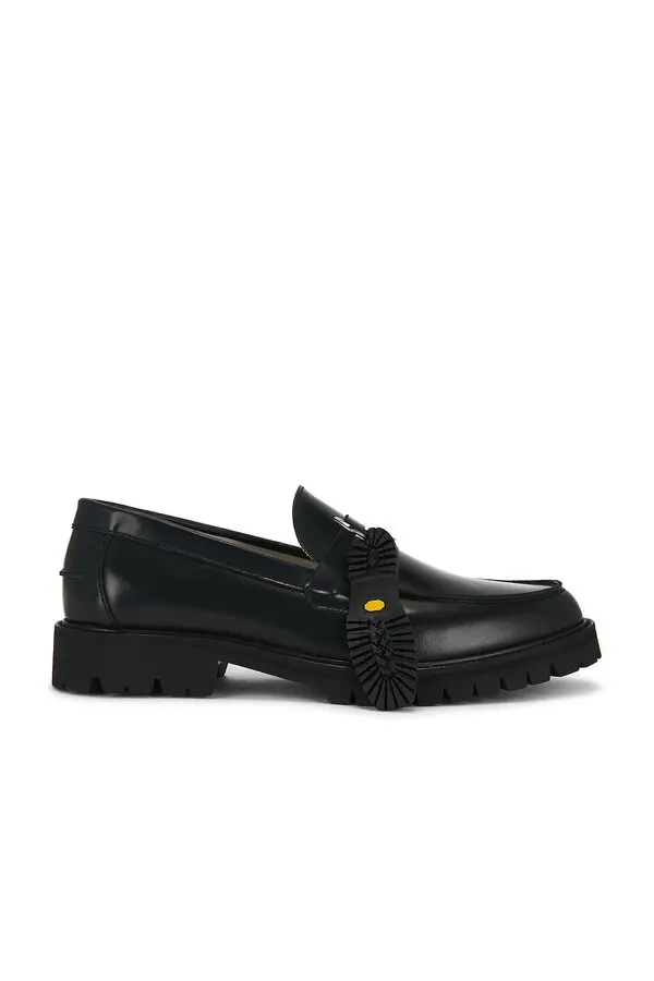 DUKE + DEXTER Vibram Carrarmato Lug Loafer - Black