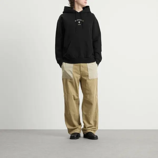 MAISON MARGIELA Printed Cotton Jersey Hoodie