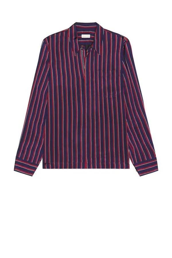 Dries Van Noten Corran Shirt In Blue