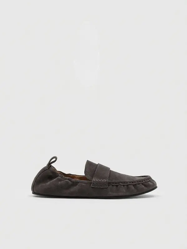 ATP ATELIER Lauria Suede Slip-on Loafers - Peltro