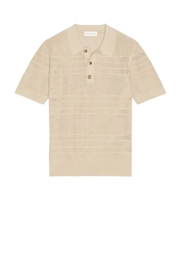 Dries Van Noten Mercy Polo In Nude - Beige