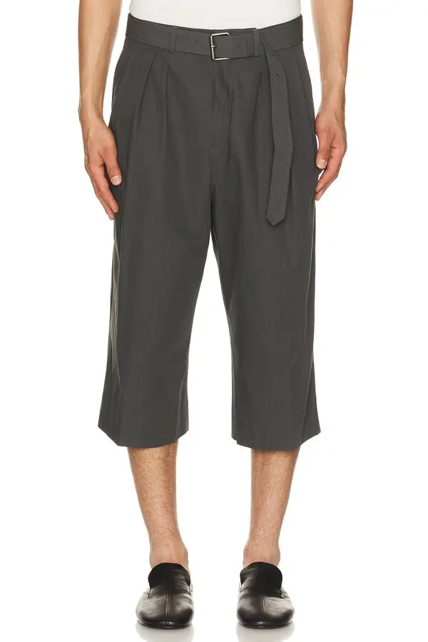 Dries Van Noten Charcoal Cropped Trousers