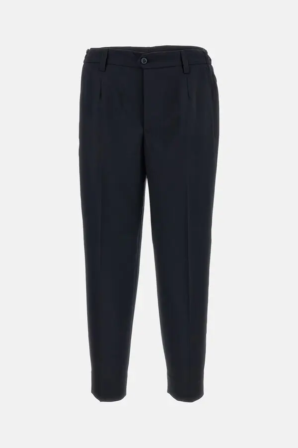BRIGLIA 1949 Wool Fresco Trousers - Blue