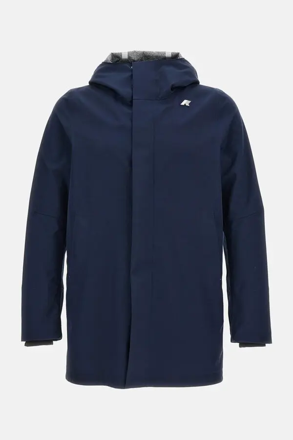 K-WAY Tommy Bonded Hooded Jacket - Blue