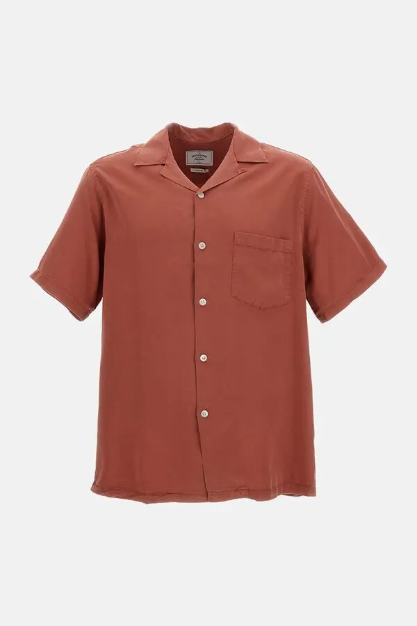 Portuguese Flannel Dogtown Terracotta Shirt - Brown