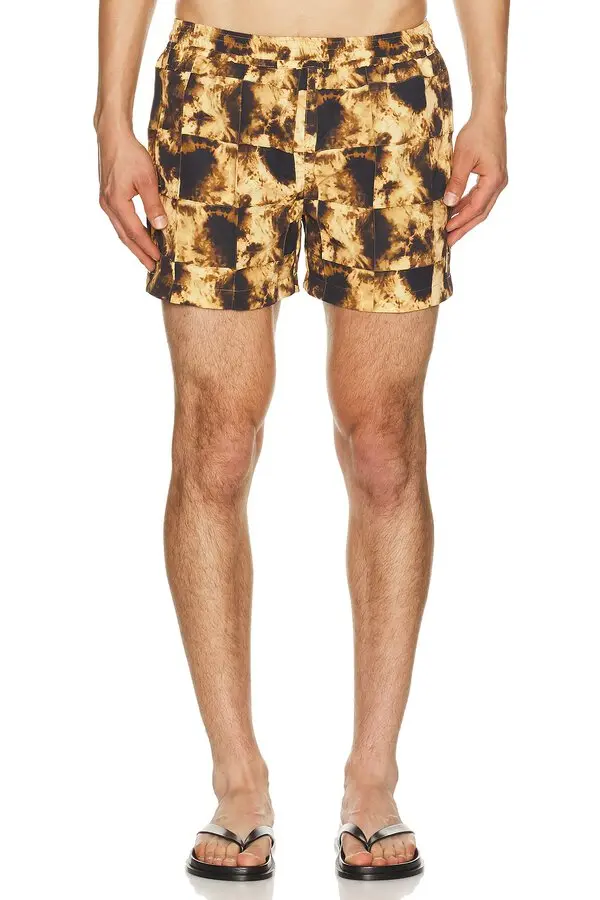 AUTO-REPLY Printed Sebastian Swim Trunk - Tie Dye Molino