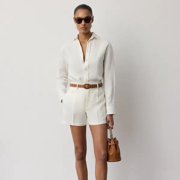 Ralph Lauren Denise Linen High Rise Short