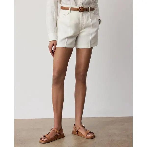 Ralph Lauren Denise Linen High Rise Short