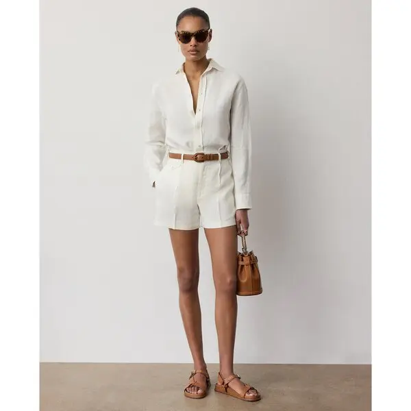 Ralph Lauren Denise Linen High Rise Short