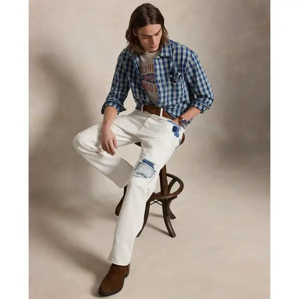 Ralph Lauren Heritage Straight Distressed Jeans