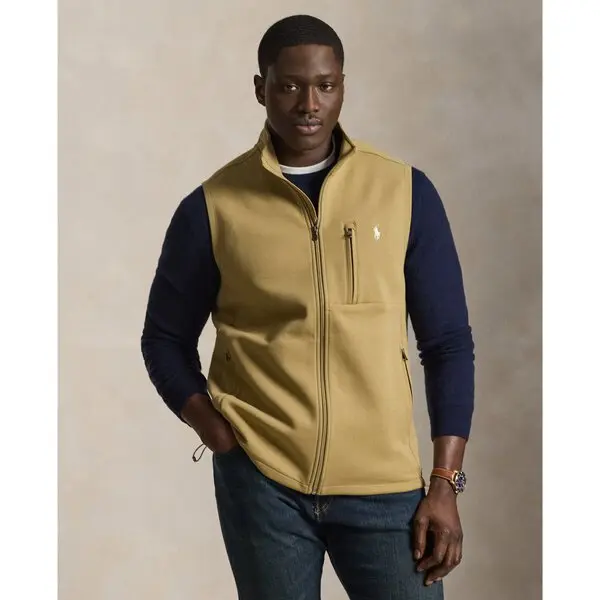 Ralph Lauren Double-knit Vest With Embroidered Pony