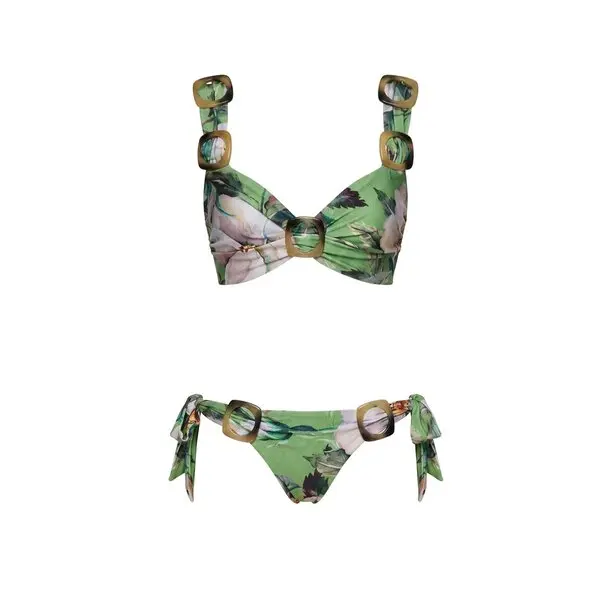 NUR KARAATA Côte D'azur Bikini - Green