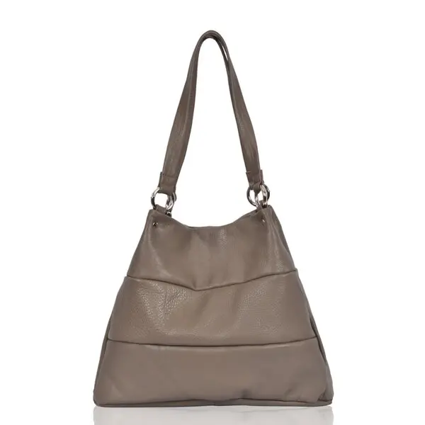 OWEN BARRY Leather Shoulder Bag - Grey