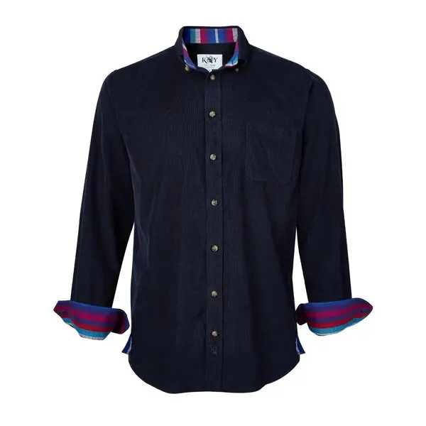 KOY CLOTHING Dark Navy Cord Shirt