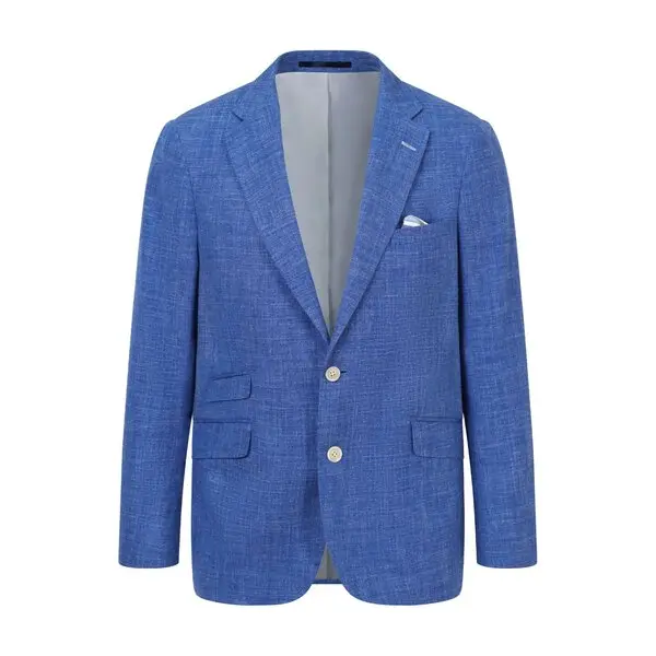 KOY CLOTHING Blazer Linen, Wool & Silk - Blue