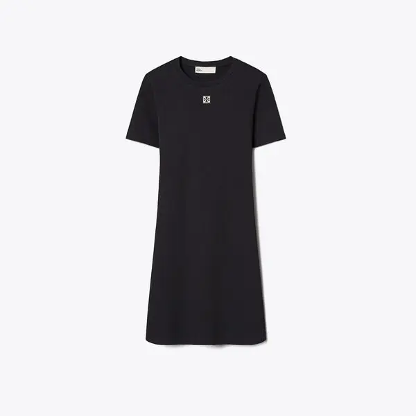 Tory Burch Ribbed Cotton T-shirt Dress