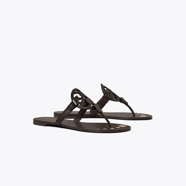 Tory Burch Miller Nail Polish Thong Sandals - Cocoa