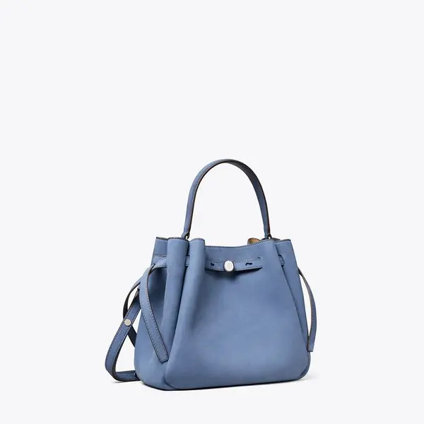 Tory Burch Romy Nubuck Bucket Bag - Soft Blue