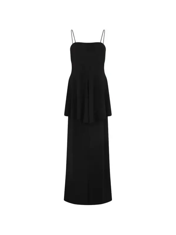 Emporio Armani Sleeveless Square Neck Dress - Black