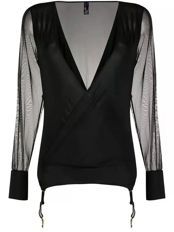 MAISON CLOSE Wraparound Plunge Playsuit