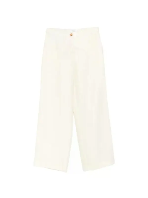 BARBA NAPOLI Elasticated Waist Wide-leg Trousers