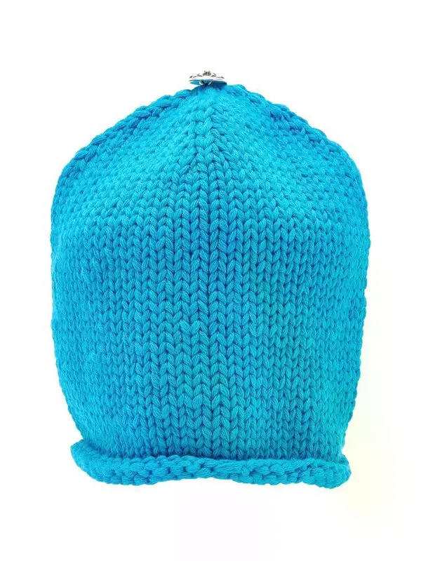 Chrome Hearts Leather Cross-patch Beanie Hat