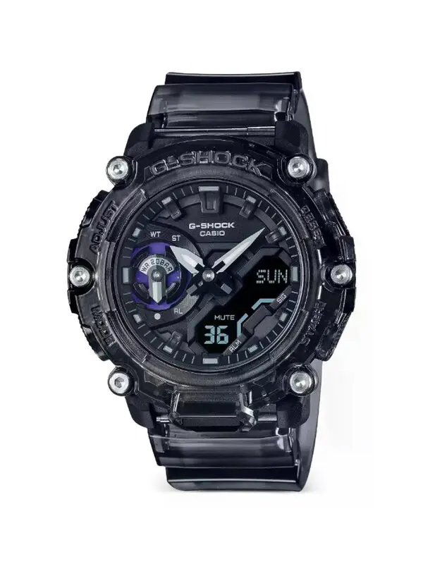 Casio G-shock Analog-digital Watch With Transparent Resin Strap - Black