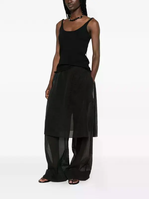 VIKTORIA CHAN Cilla Layered Button-detail Trousers