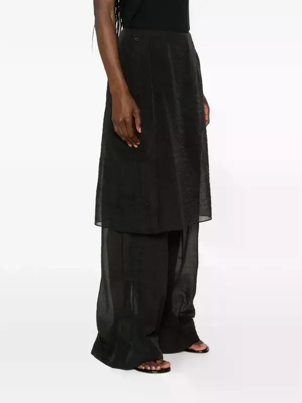 VIKTORIA CHAN Cilla Layered Button-detail Trousers