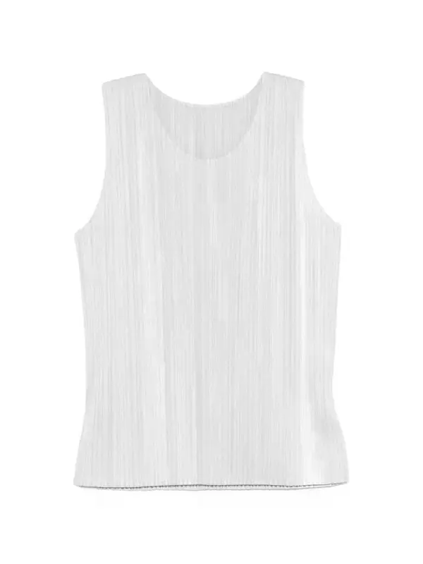 Issey Miyake Sleeveless Pleated Top