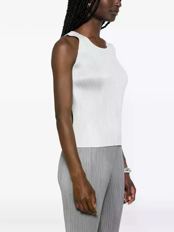 Issey Miyake Sleeveless Pleated Top