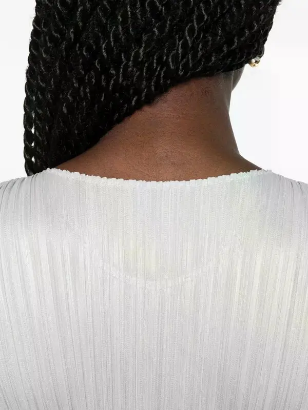 Issey Miyake Sleeveless Pleated Top