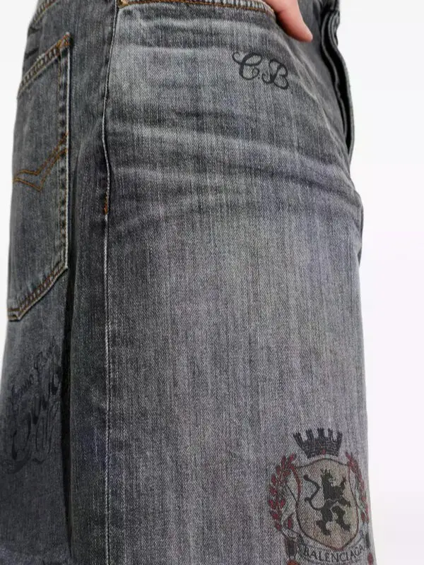 Balenciaga Tattoo Baggy Jeans