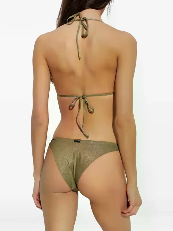 Moschino Smiley Bikini Top - Green