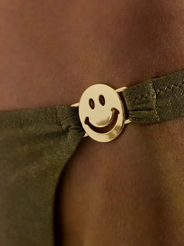 Moschino X Smiley Bikini Bottoms - Green